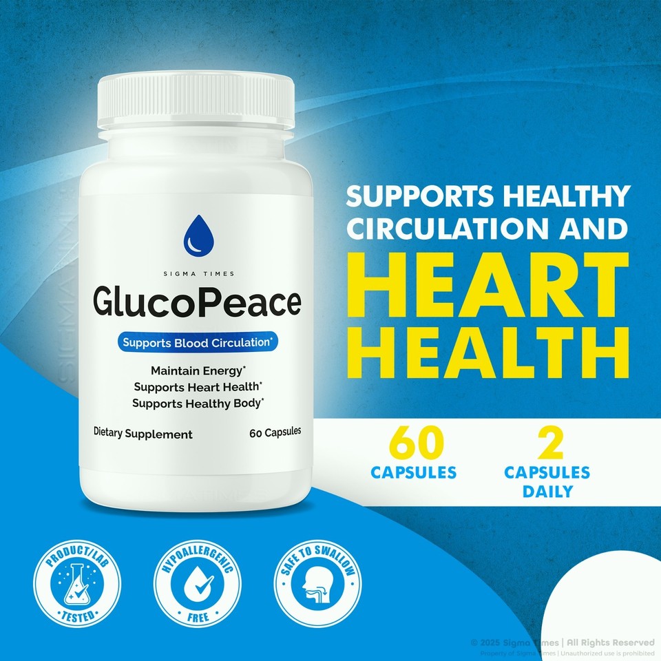 Gluco Peace Capsules – GlucoPeace Blood Circulation Health Support ...