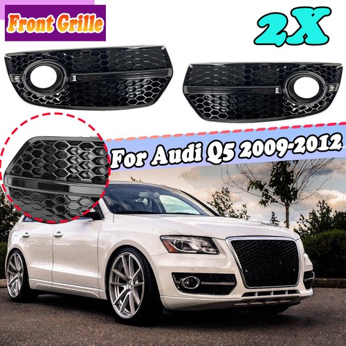 Pair Front Fog Light Grill Cover Lower Grille For 2009~2012 Audi Q5 ...