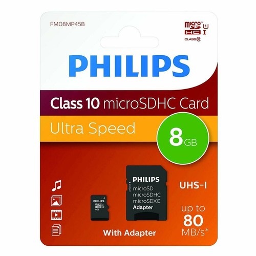 Philips Micro SDHC Memory Card Class 10 With Adapter - 8GB, 16GB And ...
