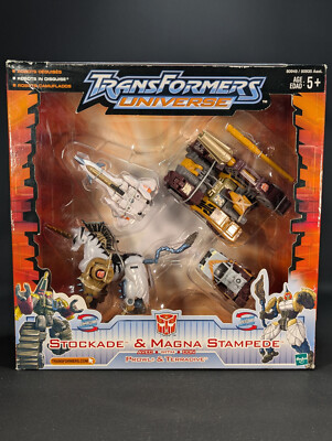 Transformers Universe Stockade Magna Stampede SEALED Hasbro 2003 Beast ...