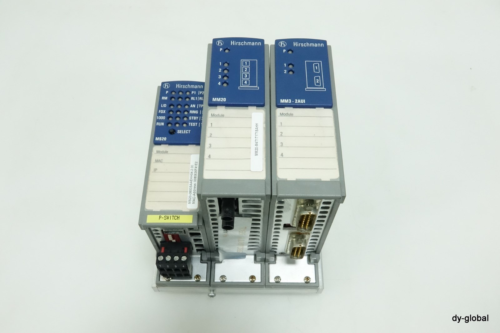 HIRSCHMANN Used MS20, MM20, MM3-2AUI MICE Media Module PLC-I-428=6B34 ...