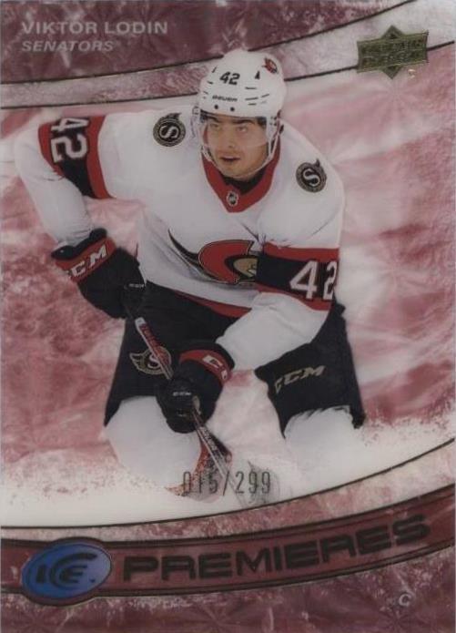 2022-23 Upper Deck Ice - Ice Premieres Viktor Lodin #186 Red /299 (RC ...