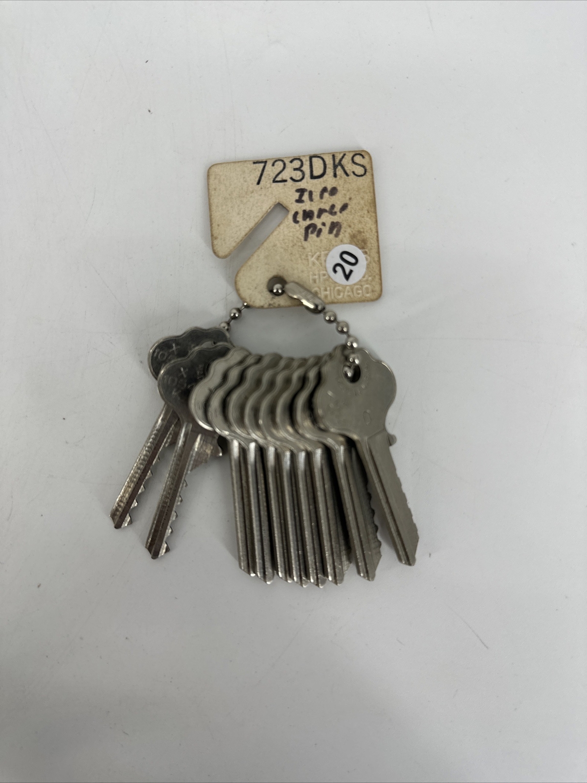 SET OF 10 ILCO Pin Lock Guide Master Key Set 723DKS #0-9 X1054K | eBay