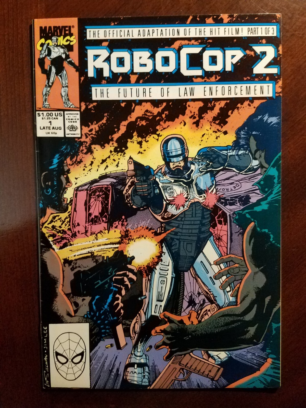 Robocop 2 #1 (Aug 1990) Marvel Comic Official Film Adaptation Mark ...
