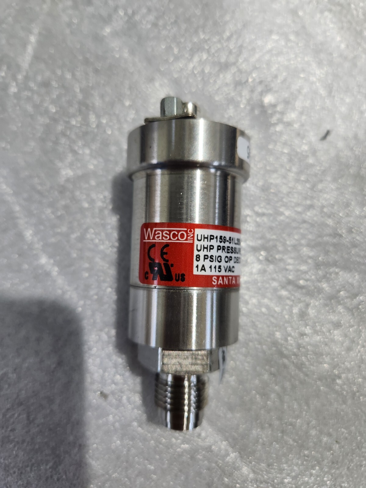 Wasco Inc. UHP159-51L2B-X/2020 125psig UHP Pressure Switch 115VAC 1/4 ...