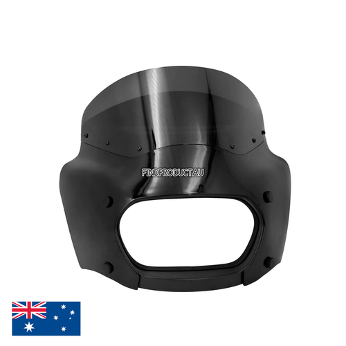 Motorcycle Front Cowl Headlight Fairing Cover Harley Softail Fat Bob ...