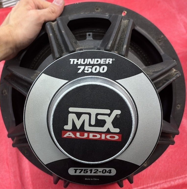 MTX AUDIO T7512-04 OLD SCHOOL 4OHM THUNDER 7500 SUPER SUBWOOFER | eBay