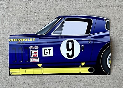 WOW!!! Curved 1966 Chevrolet Corvette Sunoco Mark Donohue GT Race Car ...