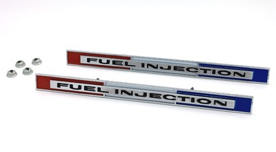 NEW Trim Parts Fuel Injection Emblem PAIR / FOR 1965 CHEVY C2 CORVETTE ...