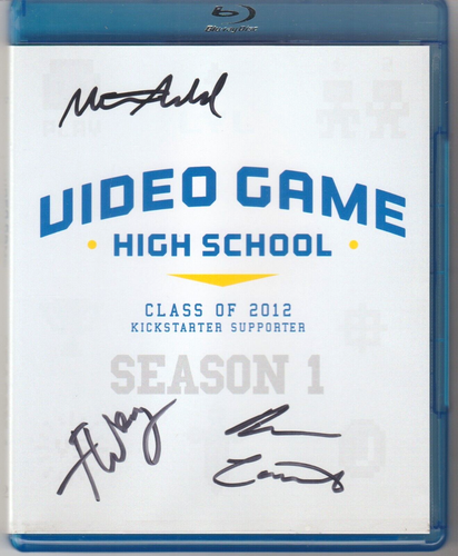SIGNED! Video Game High School Season 1 Kickstarter Class of 2012 Blu ...