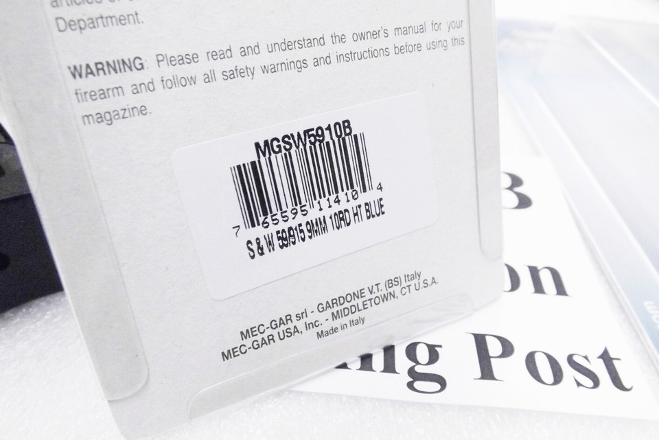 3 Mec-Gar 10 Shot Magazines for S&W 469 6906 9mm 669 6904 $29.90 each ...