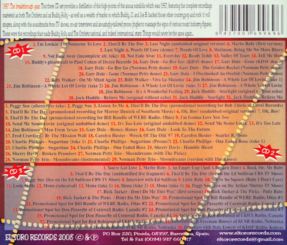 CD-3 - Buddy Holly - Not Fade Away - Buddy Holly 1957 The Complete ...