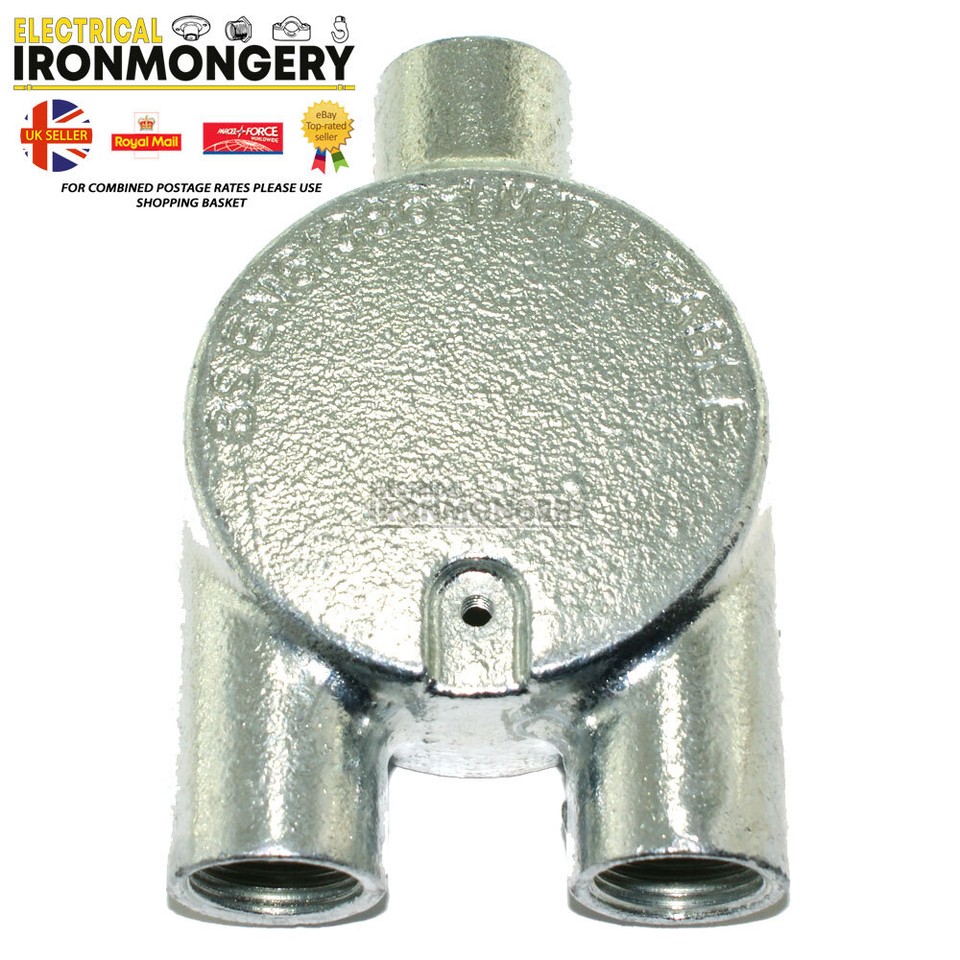 20mm Metal Conduit Boxes, Bends, Elbow, Tees, Fittings Galvanised ...