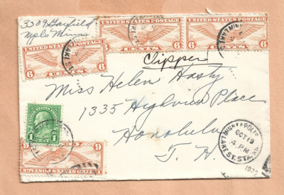 C19 AIR MAIL VIS CLIPPER MINNEAPOLIS LAKE ST STA 1936? | eBay