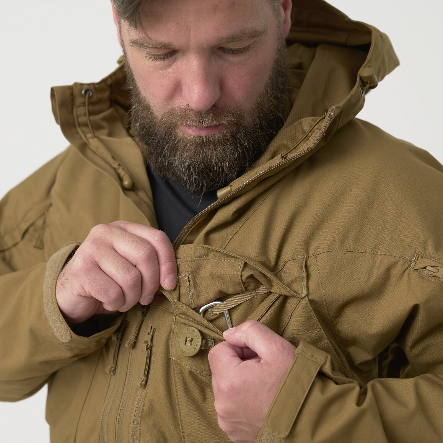 HELIKON TEX ANORAK PILGRIM Jacket Combat Tactical Hooded Outdoor ...