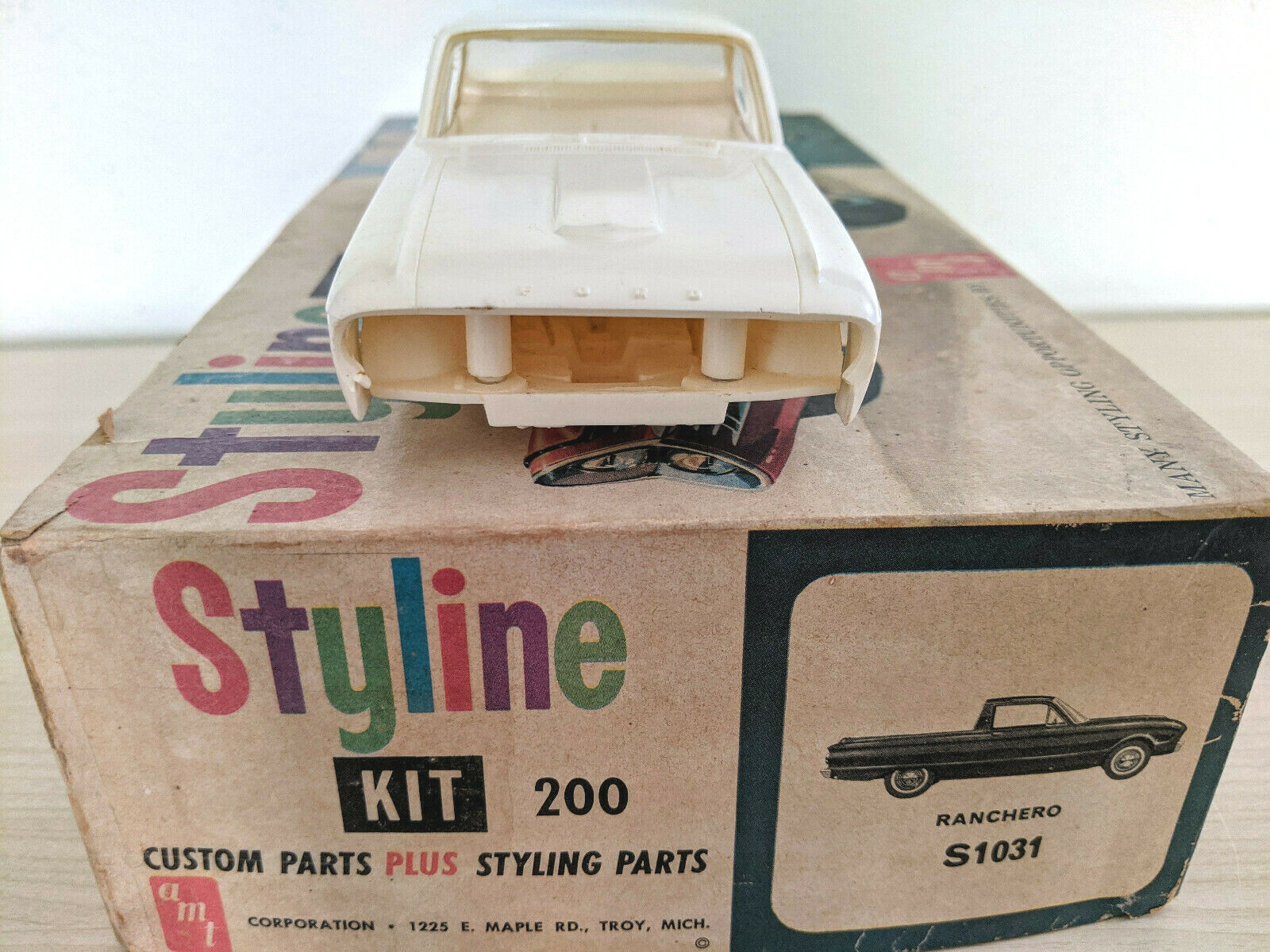L@@K! "ORIGINAL ISSUE" AMT *STYLINE KIT "1961 FORD RANCHERO PICKUP ...