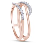 1/5 Ct Solitaire Enhancer Natural Diamond Ring Guard Wrap Wedding 10k ...