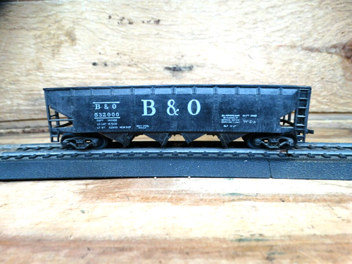 Tyco HO 40' B & O 53200 Weathered 4-Bay Railroad Train Hopper | eBay