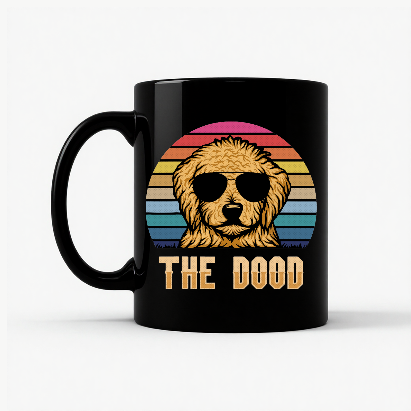 The Dood Goldendoodle Mug Vintage Retro Dog Mom Dad Gift 11oz 15oz ...