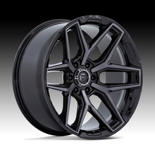 Fuel FC854BT Flux Brushed Black Gray Tint 22x10 6x5.5 -18mm ...