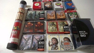 MTG Magic Ultra Pro Mario Playmat Luigi Donkey Kong DC Comic Sleeves ...