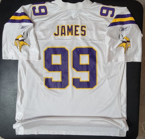 Erasmus James Minnesota Vikings Reebok Authentic XL Football Jersey #99 ...