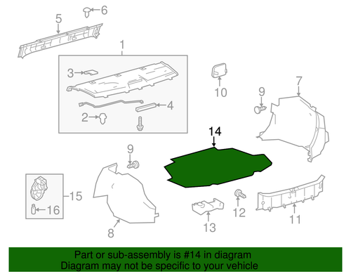 64771-02370-c0 Toyota Cover Spare Wheel 6477102370C0 Genuine OEM Part ...