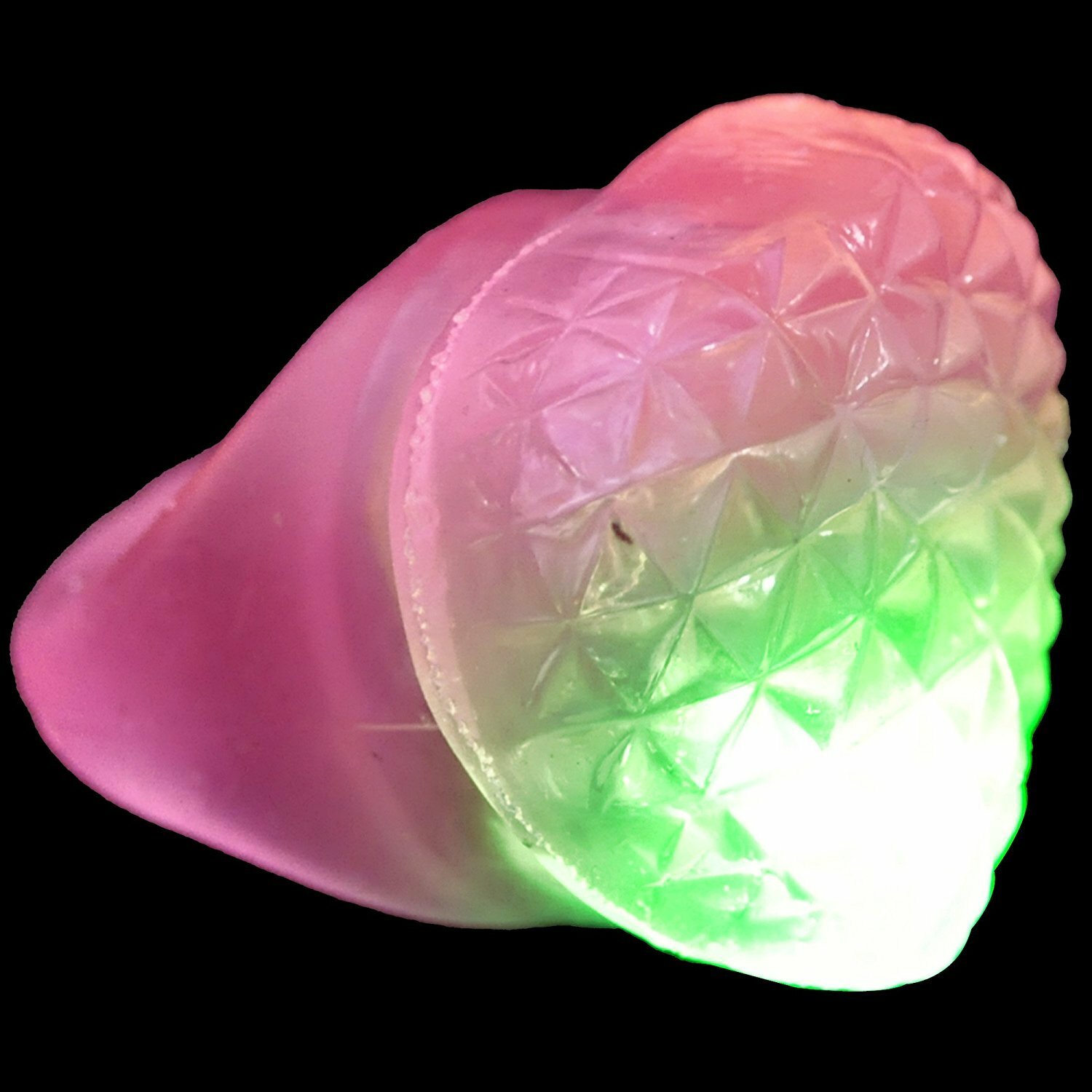 Soft Jelly Pump Light Up Rings with Flashing Blinking LED Lights 24 pcs ...