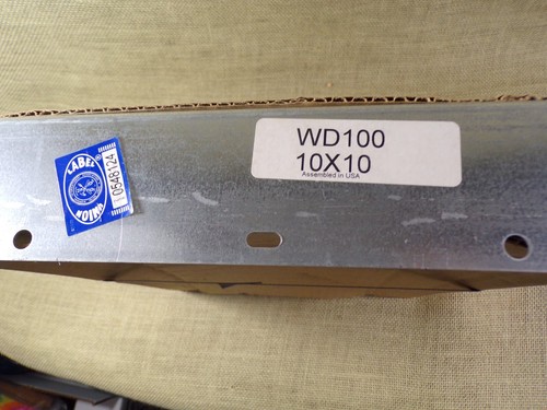WD 100 BACK DRAFT DAMPER 10 X 10 NEW | eBay