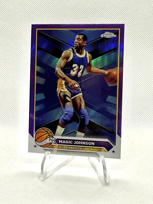 2023-24 Topps Chrome MAGIC JOHNSON #97 Purple Refractor /349 Color ...