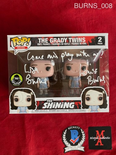 Lisa & Louise Burns dual signed Popchulta Grady Twins Funko Pop Beckett ...