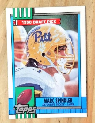 1990 TOPPS MARC SPINDLER ROOKIE CARD#364 MINT PITT PANTHERS DETROIT ...