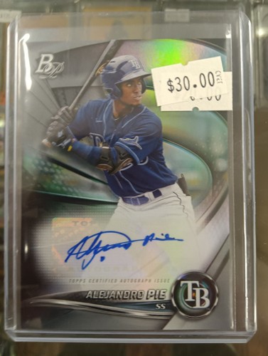 Alejandro Pie Auto - 2022 Bowman Platinum Baseball | eBay