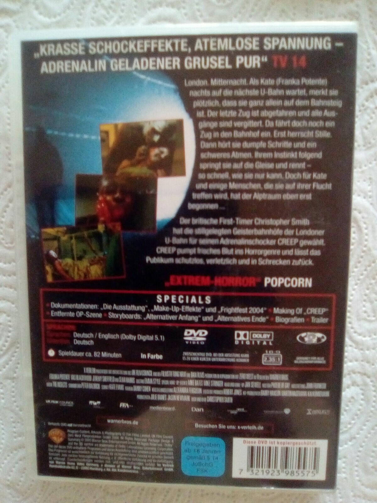 2 HORROR/SPLATTER FILME auf DVD , " DRILLER KILLER " & " CREEP ...