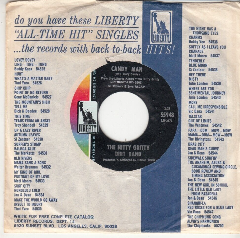 NITTY GRITTY DIRT BAND - BUY FOR ME THE RAIN/CANDY MAN - ORIGINAL ...