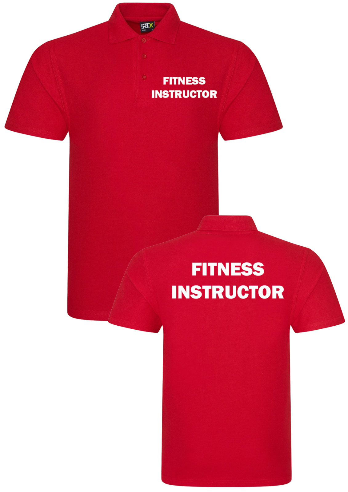 Fitness Instructor POLO SHIRT WORKWEAR GYM Personal Trainer BodyBuilder ...