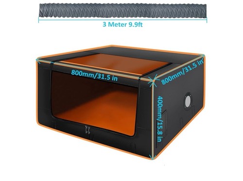 Laser Engraver Enclosure(Twotrees TS2) 800x800x400mm Protective Cover ...