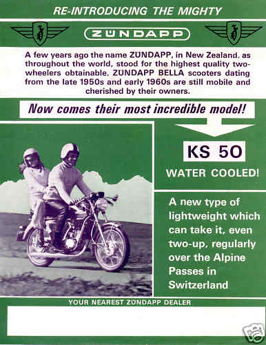 ZUNDAPP Brochure KS50 KS 50 1971 1972 1973 1974 1975 1976 Sales Catalog ...
