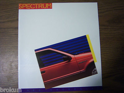MINT1986 CHEVROLET CHEVY SPECTRUM 15 PAGE DEALER SALES BROCHURE | eBay