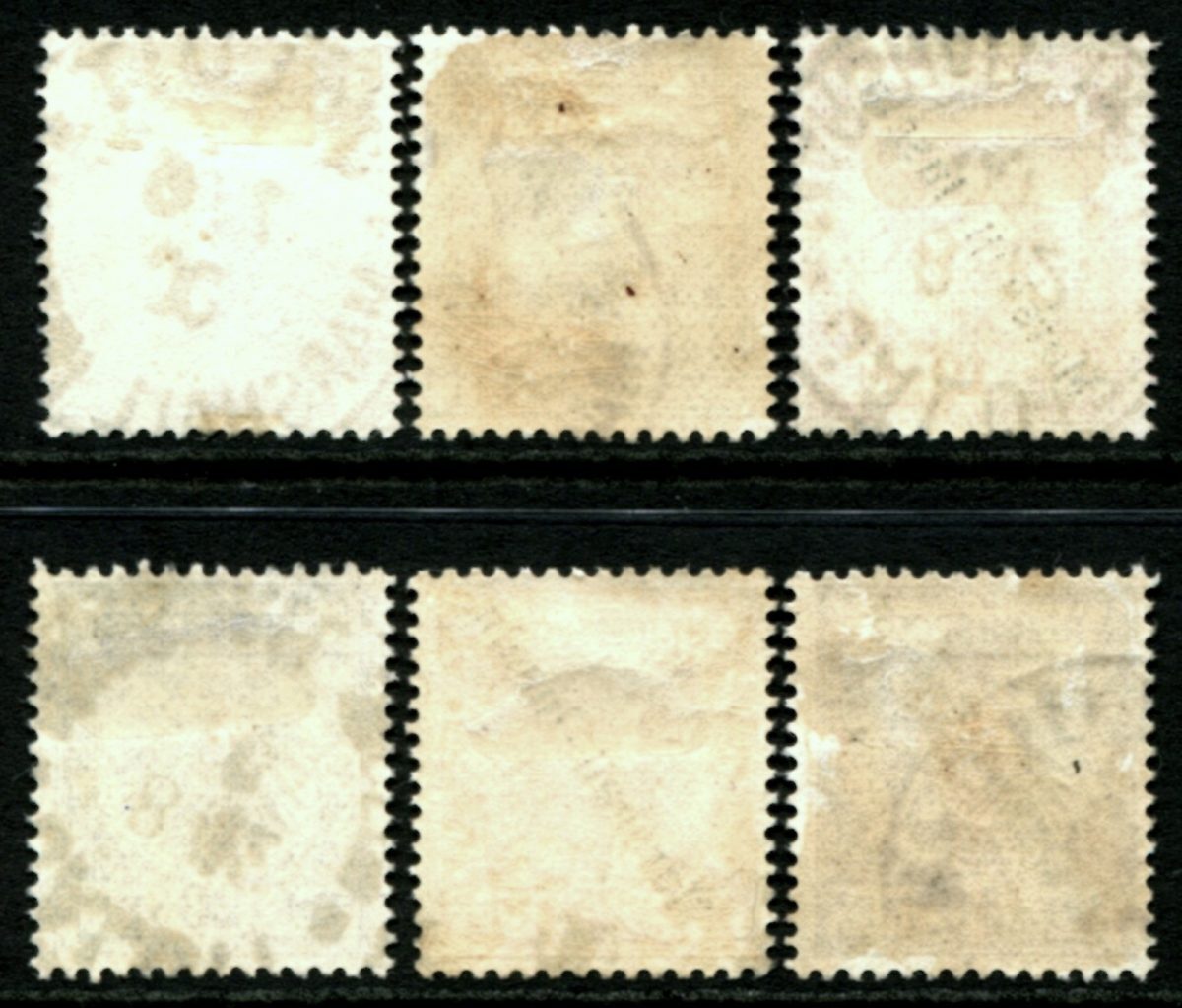 MARSHALL ISLANDS - 1901 Set to 50PF 'RED-BROWN' FU SGG5-10 Cv £200 ...