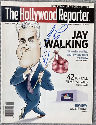 Jay Leno Signed In Person June 2008 The Hollywood Reporter Magazine ...