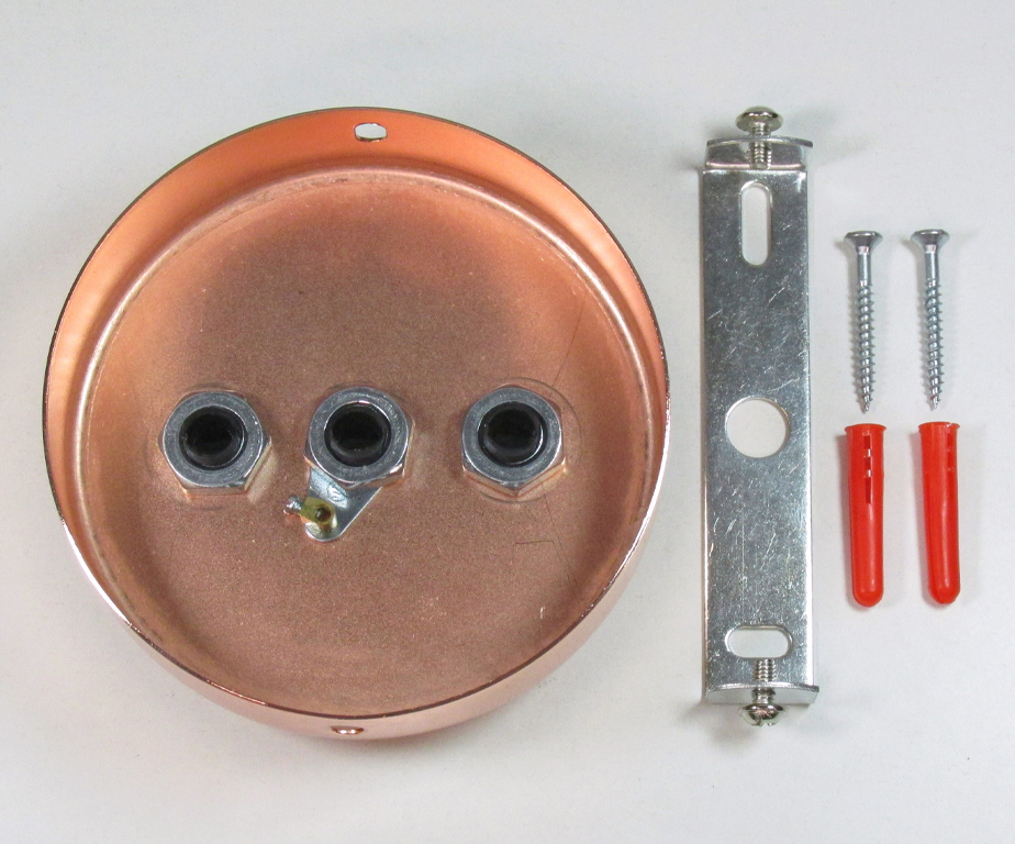MULTI POINT DROP OUTLET PENDANT CEILING ROSE WITH CORD GRIPS | Copper ...