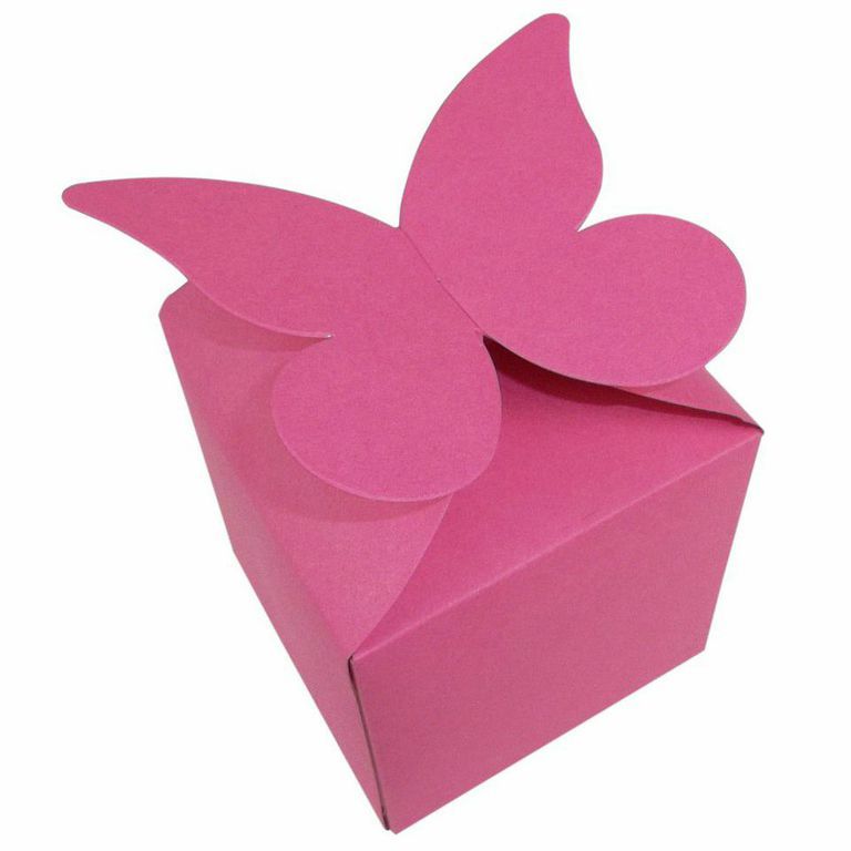 Large Butterfly Top Wedding Favour Box, Party Favour, Choose Colour And ...