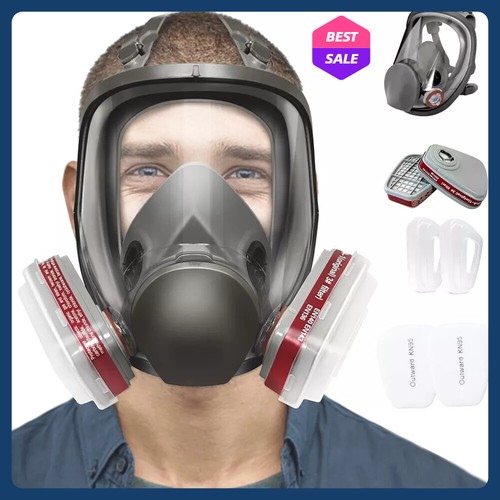 6800 Reusable Respirator Mask Anti-Dust Gas Mask for Spray Painting ...