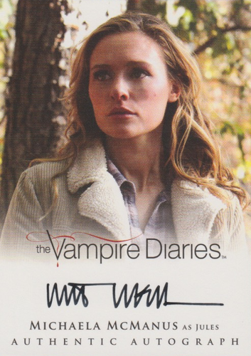 Michaela McManus 2012 Cryptozoic The Vampire Diaries autograph auto ...