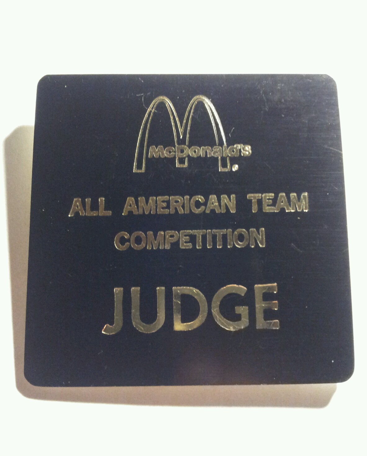 Vintage Rare McDonald's All American Team Competition JUDGE Badge ...