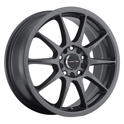 VISION 425 Bane Rim 16X7 5x100/5X114.3 Offset 38 Gunmetal (Quantity of ...