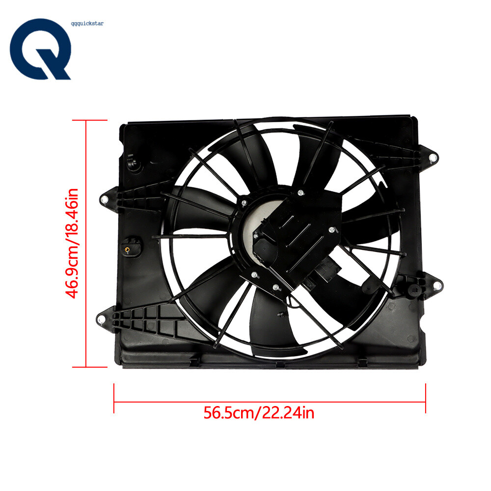 Radiator Cooling Fan Assembly For 2017-2021 Honda Civic LX-P 2.0L ...
