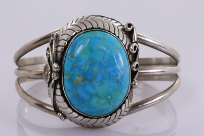 C Spencer Navajo Cuff Bracelet Turquoise in Sterling Silver | eBay