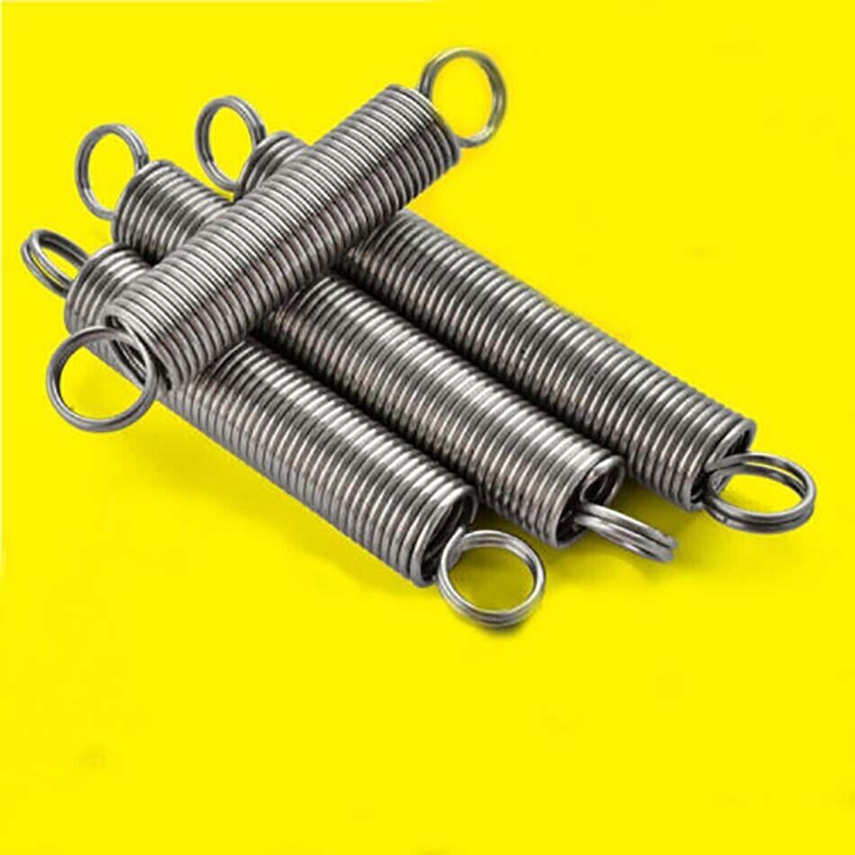 10pcs Small 304 Stainless Steel Double Loop Springs Extension Expanding ...